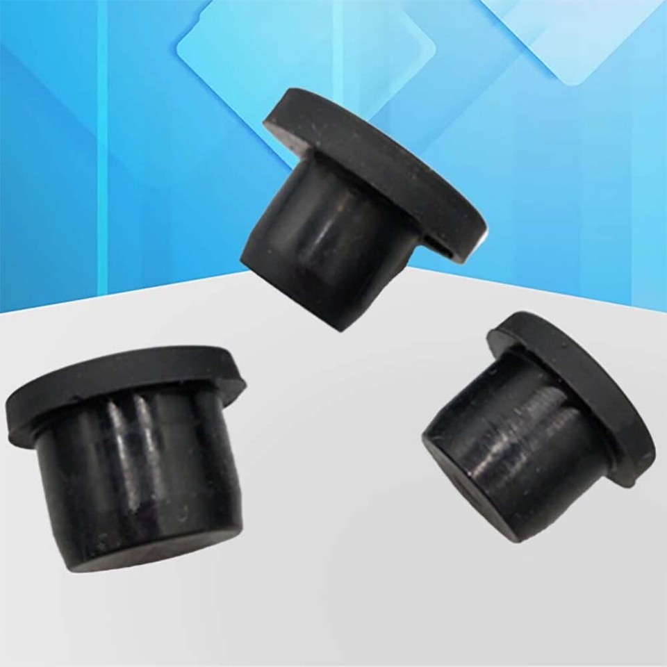 Solid Silicone Rubber Black T-shaped Sealing Hole Plugs 3mm-15mm Dust ...