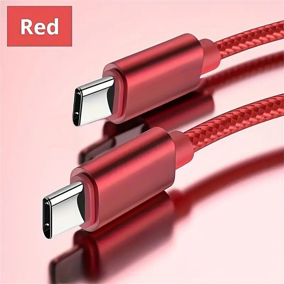 Braided USB C Type-C Cable Charging Data SYNC Charger Cable Cord 3/6 ...
