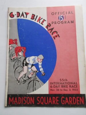1933 55th International 6-Day Bike Race Madison Square Garden NY | eBay
