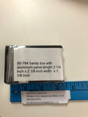 90-784 handy box with aluminum panel,length 3 1/4 inch x 2 1/8 inch w 1 ...