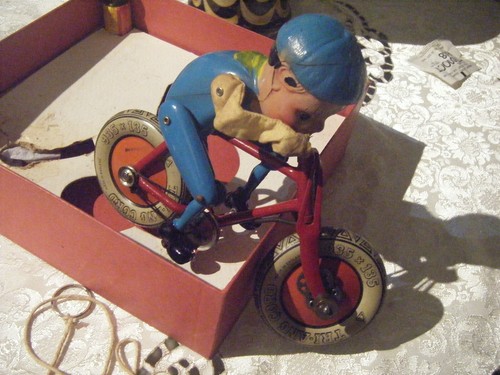 Vintage Tri-Ang Gyro Cycle Gyroscopic prewar metal & celluloid toy ...