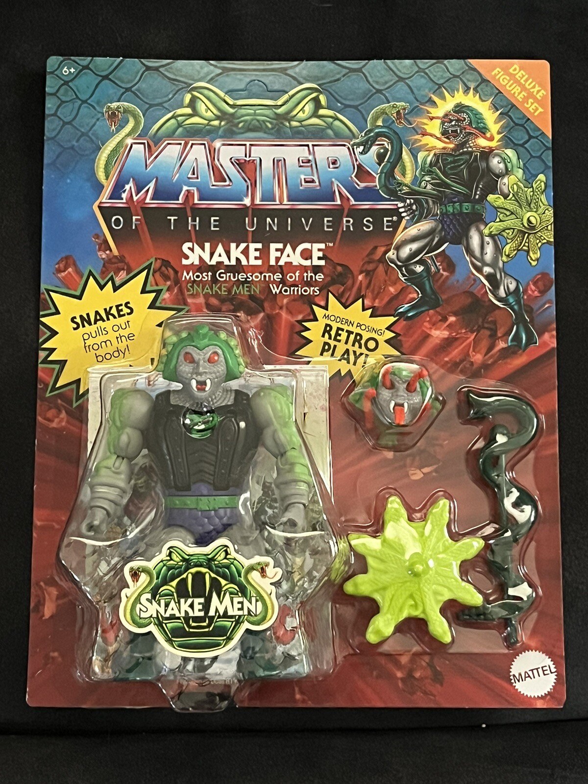 Masters of The Universe Origins MOTU Snake Face Deluxe Figure IN STOCK ...