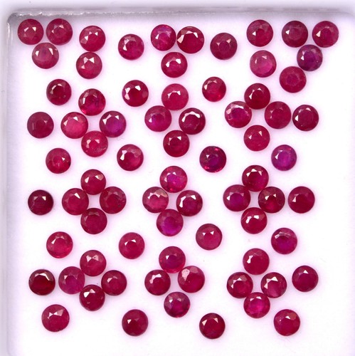 Natural Ruby Round Cut 2.50 mm Lot 20 Pcs Calibrated Loose Gemstones | eBay
