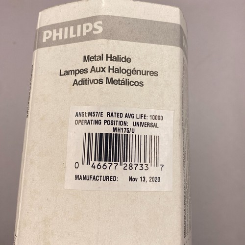 PHILIPS Metal Halide MH175/U/M 175W 175 W Lamp Light Bulb M57E 46677313586 | eBay