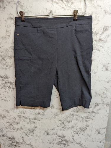Women's Renuar Stretchy Bermuda Shorts Black Size 8 | eBay