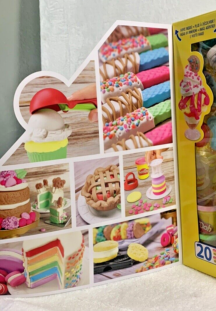 Play-Doh Kitchen Creations Great Baking Book Set 50+ pcs Toys Playset ...