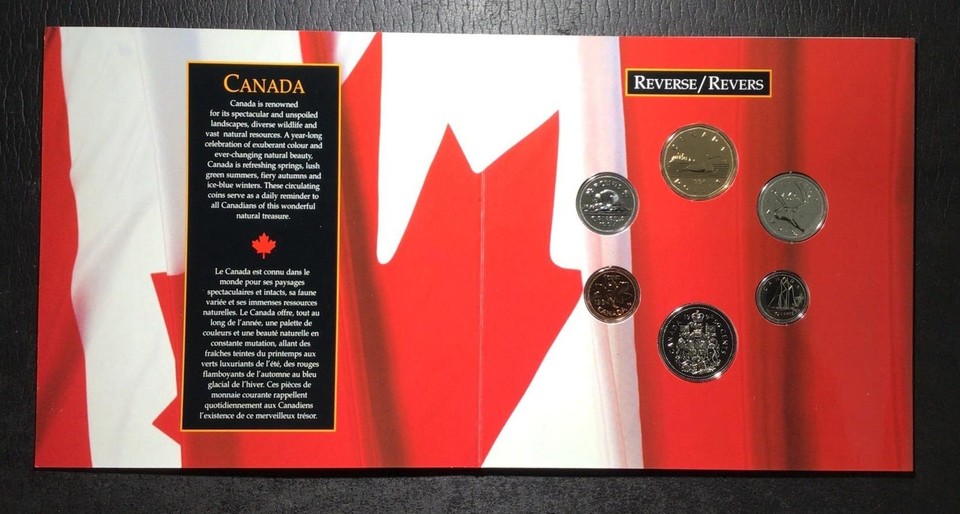1994 Original "Oh Canada" Coin Uncirculated Mint Set w/Nice History ...