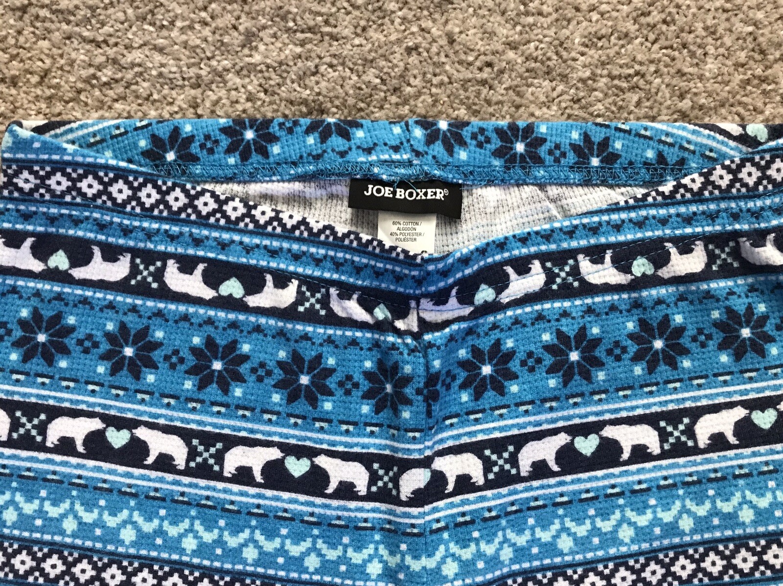 Joe Boxer Womens Pajamas 2 Pc Set Bears Blue Multi Small NWT | eBay