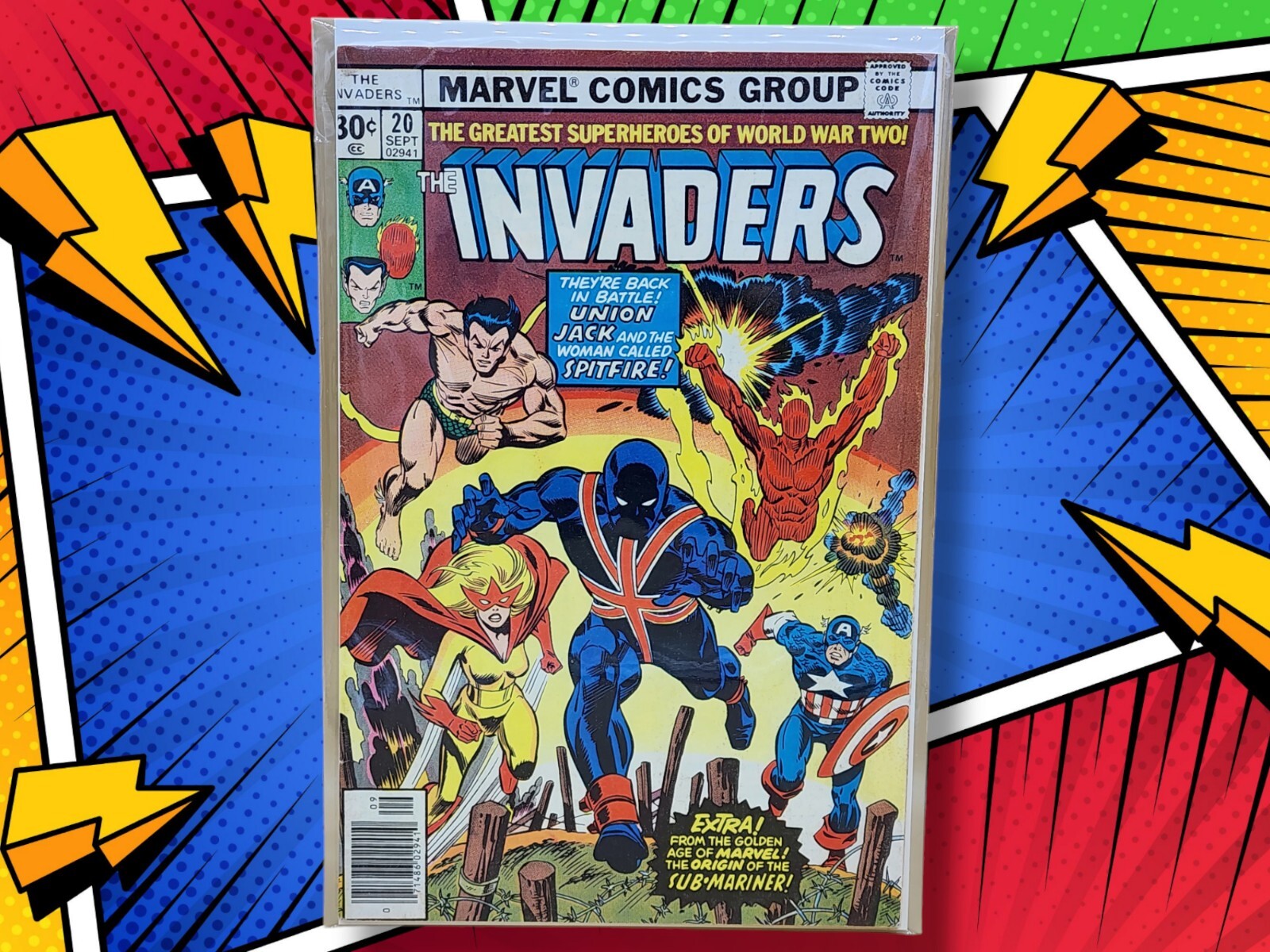 1977 Marvel Comics Invaders Vol 1 #20 Comic Book 1st Appearance 2nd Union Jack! | eBay