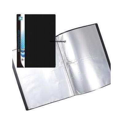 A4 Document Certificate Display Folder 20 Plastic Transparent Pockets ...