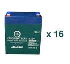 APC RBC140 Battery Replacement - 16 Pack 12V 5AH High-Rate Discharge ...