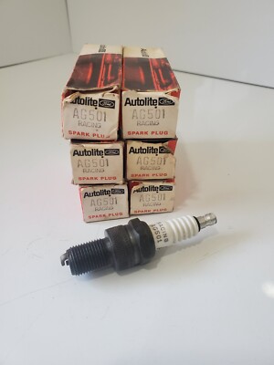 Autolite Ford Spark Plug AG501 Racing Set of 6 (+ 1 that doesn't have a ...