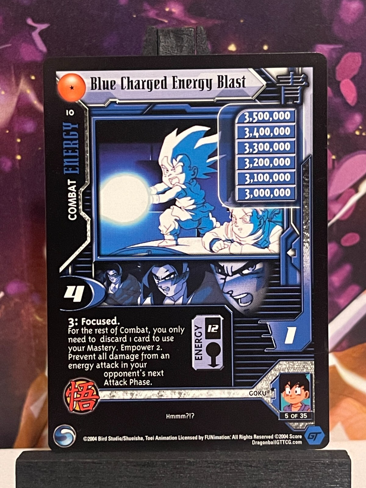 Dragon Ball GT TCG Blue Charged Energy Blast 10 Lost Episodes Saga LTD ...