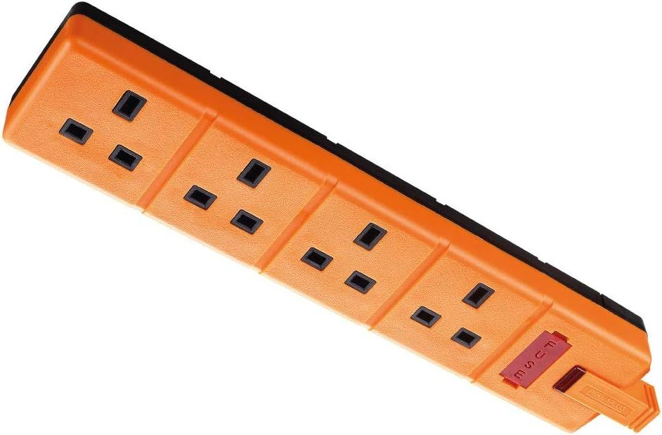 Heavy Duty Re-Wireable Trailing 4 Gang Extension Plug Socket with ...