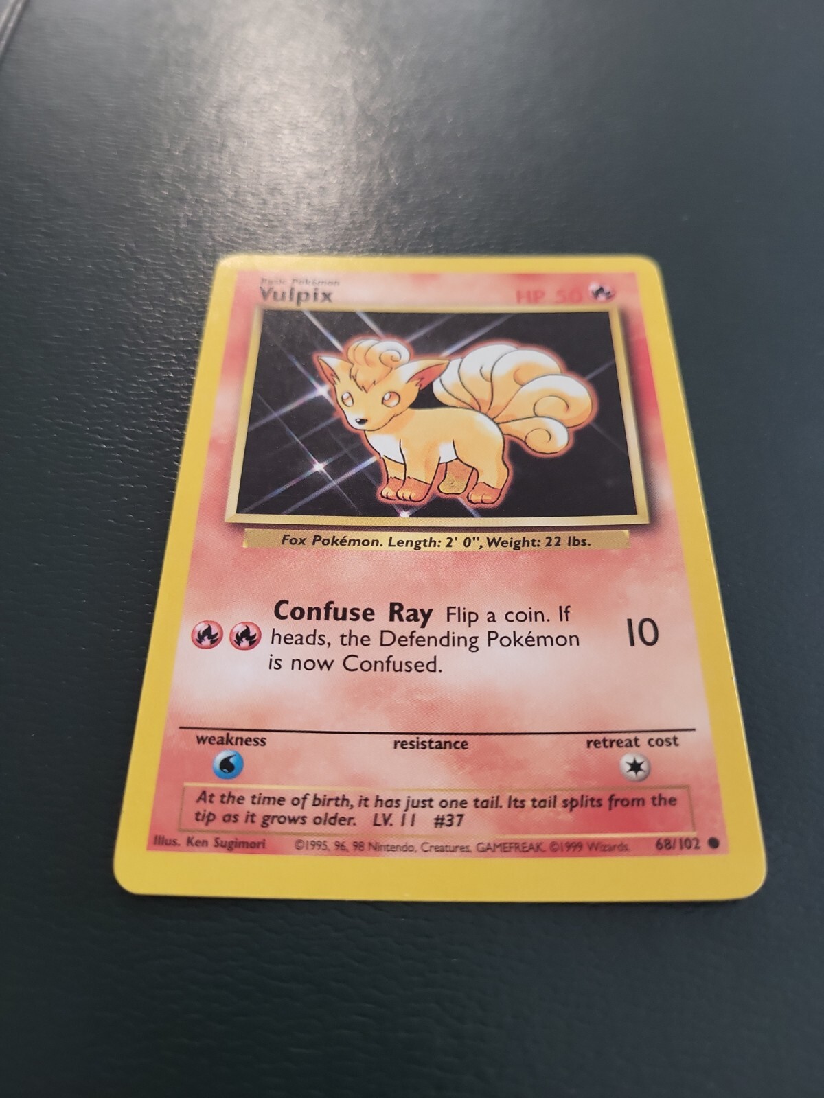 NM Vulpix Pokémon Base Set 68/102 Regular Unlimited Common **Actual ...
