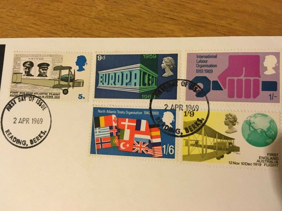 Royal Mail PHILART FIRST DAY C - Notable Anniversaries 1969 5 stamps ...