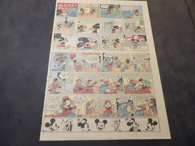 Mickey Mouse / Jose Carioca - Jun 13, 1943 - Tab-Size Sunday | eBay