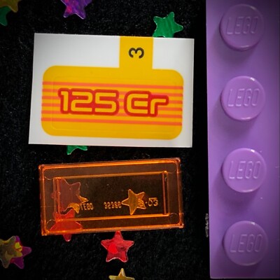 NEW LEGO Trans Orange Gamer's Market 71708 Sticker 1x2 Tile | eBay ...