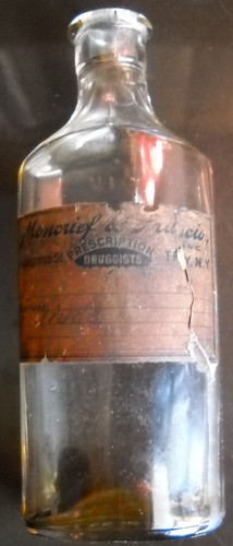 Troy, New York - Moncrief and Francis Glass Prescription Bottle from ...