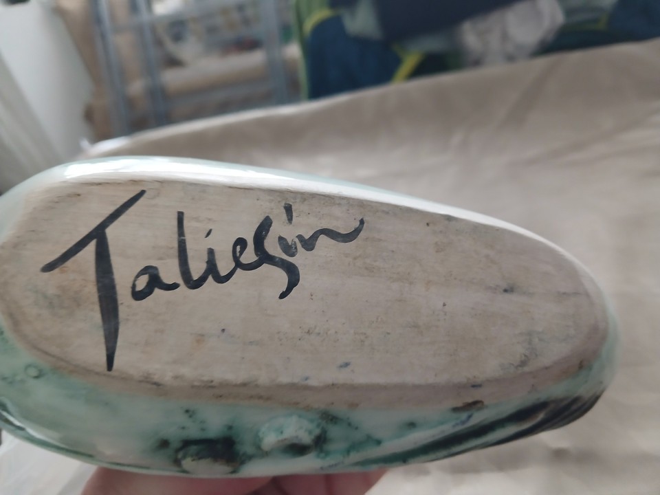 Studio Pottery Art and Crafts Stoneware Vase Signed Taliesin Cornish ...