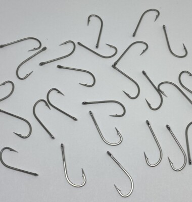 stainless fly tying hooks #6 #4 #2 bulk, very sharp! | eBay