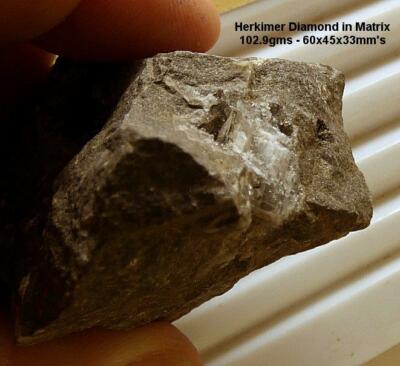 HERKIMER DIAMONDS in MATRIX, 102.9gms, NICE SPECIMEN, ** NATURAL ...