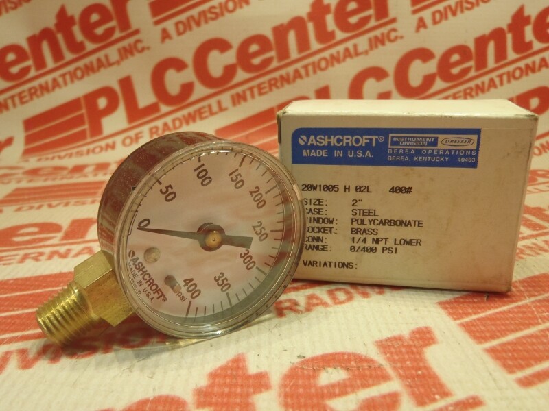 ASHCROFT 20W-1005-H-02L-400 / 20W1005H02L400 (NEW IN BOX) | eBay