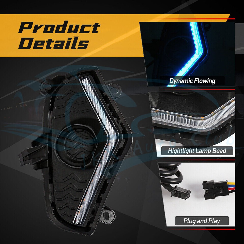 OEM LED Fog Lamp DRL Day Light With Harness Switch Kit For Toyota RAV4 ...