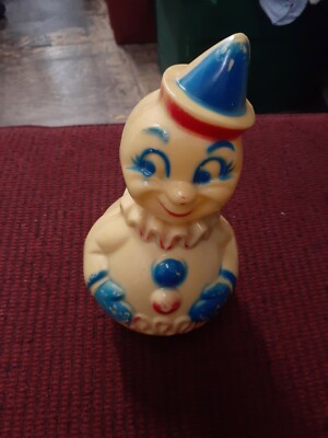 Vintage Roly Poly Wobble CLOWN Baby Toy USED | eBay