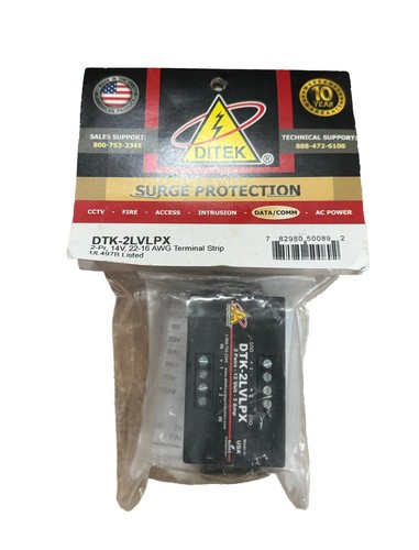 Ditek DTK-2LVLPX 2-Pr, 14V, 22-16 AWG Terminal Strip New E27 782980500892 | eBay
