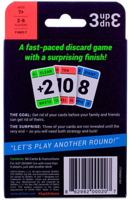 3up 3down Card Game Cards Factory and Tracking for sale online | eBay
