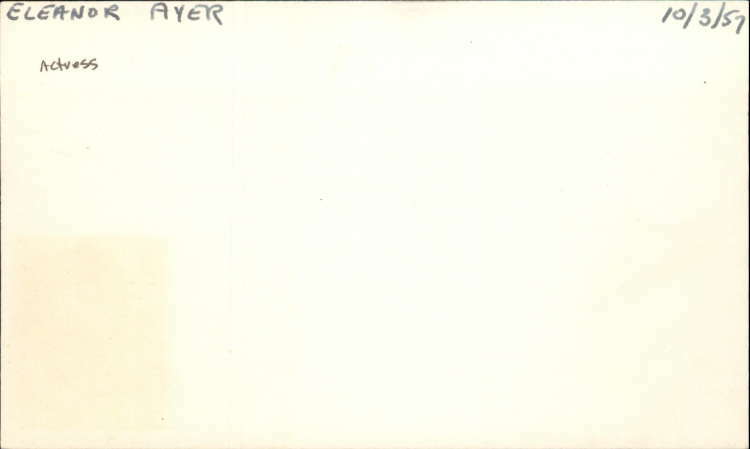 Eleanor Ayer Actress Rawhide Signed 3" x 5" Index Card | eBay