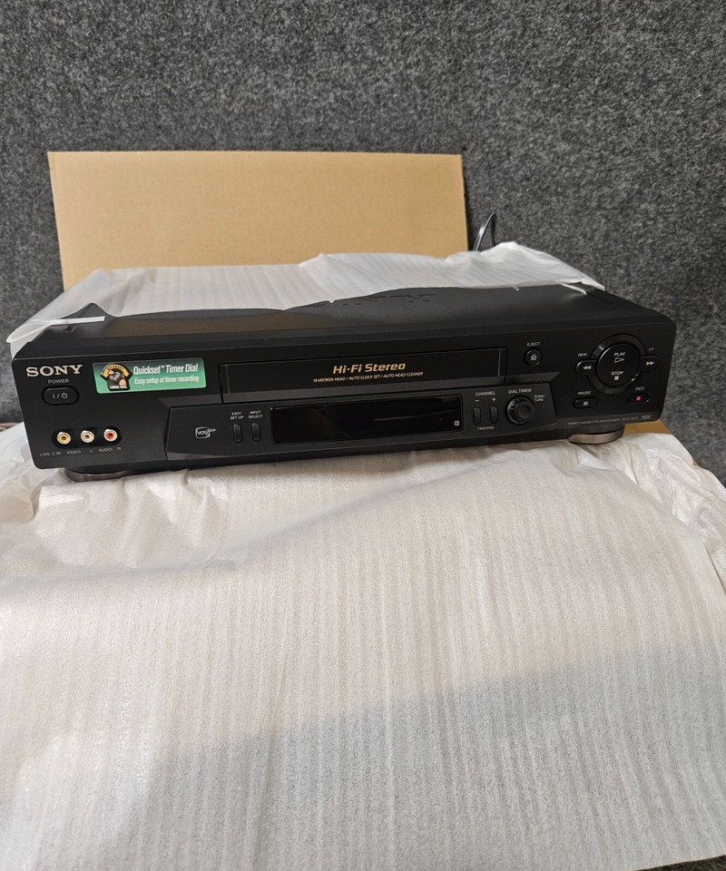 NEW OPEN BOX Sony SLV-N71 VCR Plus 4 Head HiFi Stereo VHS Player ...