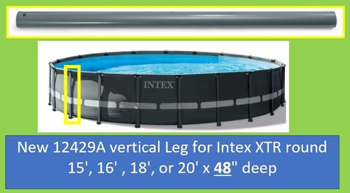 12429A Vertical Pole Intex XTR Ultra 48 inch by 15', 16', 18', 20 ...