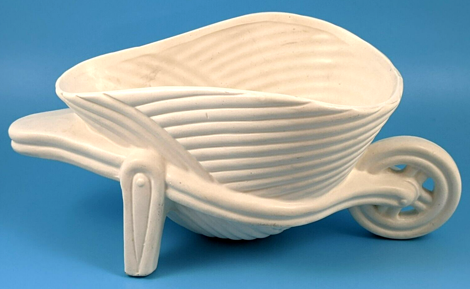 Vintage Lefton Ceramic Bisque Wheelbarrow Planter Japan | eBay