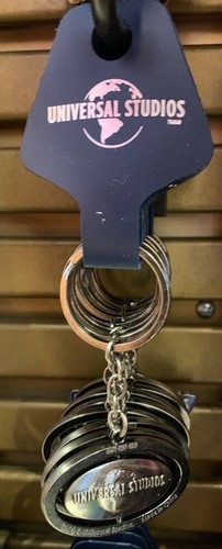 Universal Studios Exclusive Silver Spinning Metal Keychain New | eBay