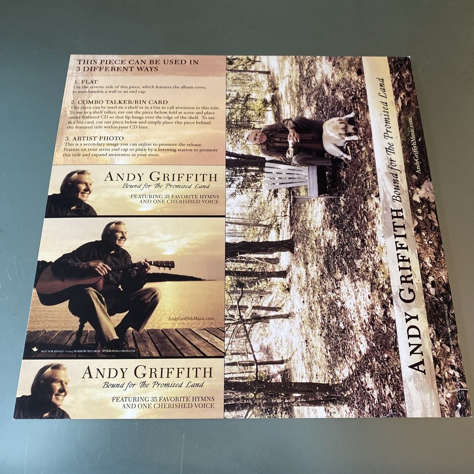 Andy Griffith, Promised Land, 12x12, Album Flat Poster Christian | eBay