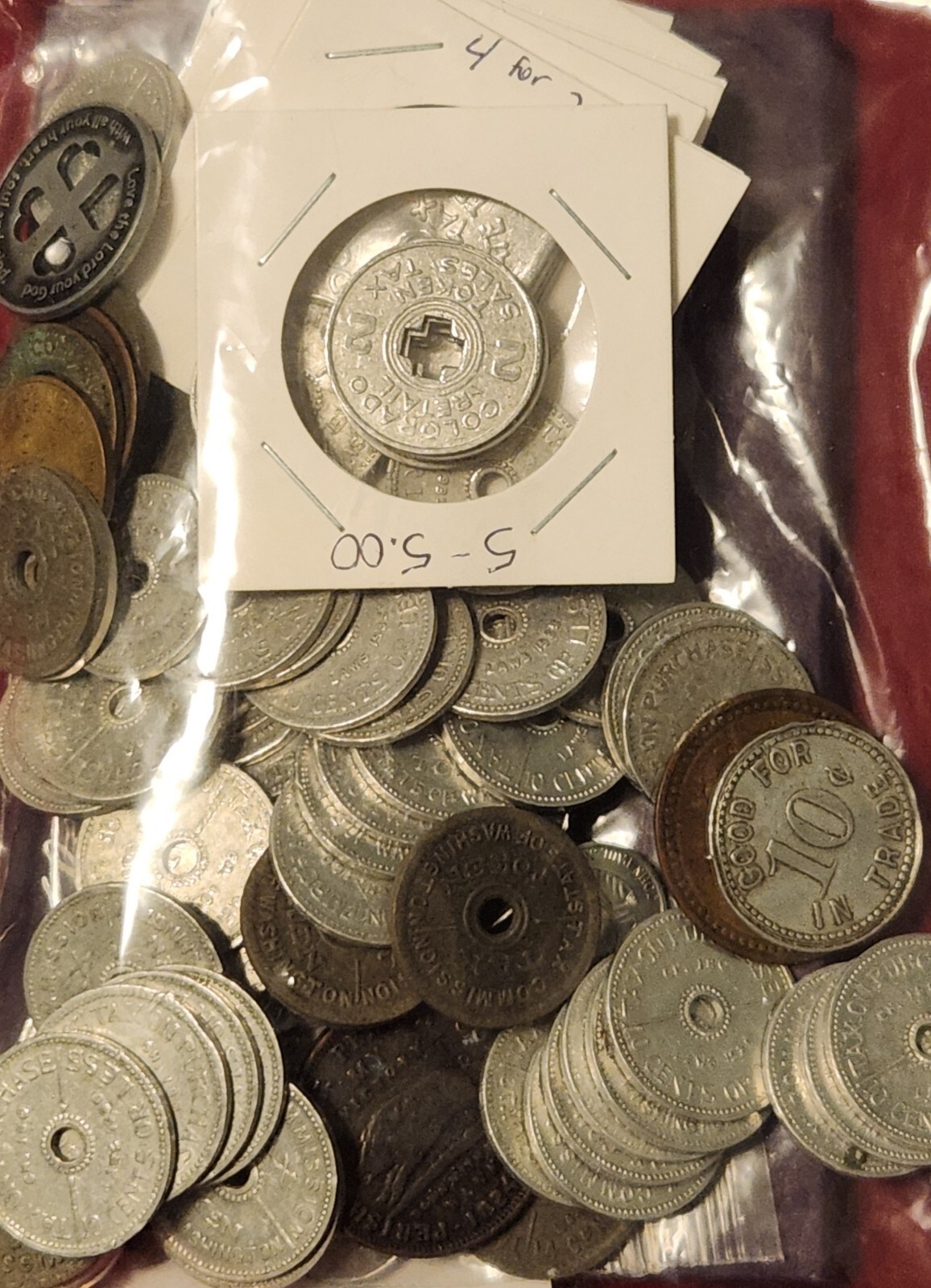 Lot Of Different Tax Coins And Different Tokens | eBay