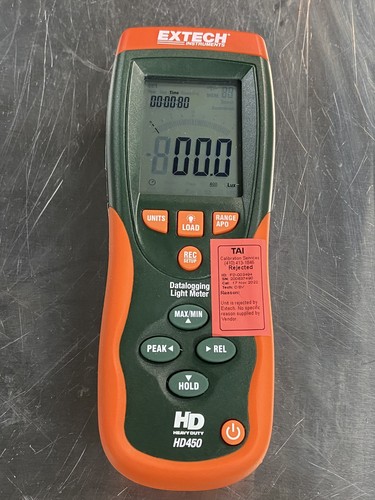 Extech HD450 Light Meter Wide Range Data Logging USB Output (2037010159) | eBay