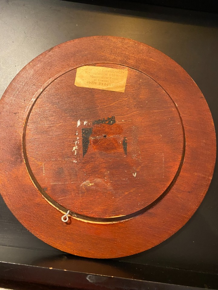 Vintage Hand Carved Wooden Plate - Eastern European | eBay