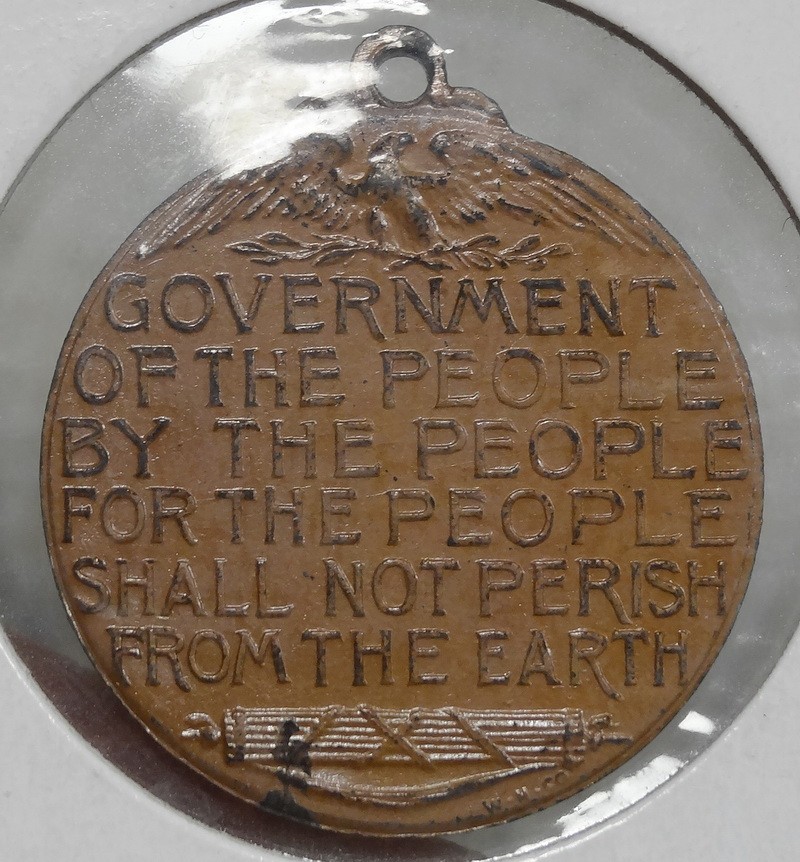 Abraham Lincoln Birth Bicentennial Fob, Dies by Bella L. Pratt 0205-05 ...