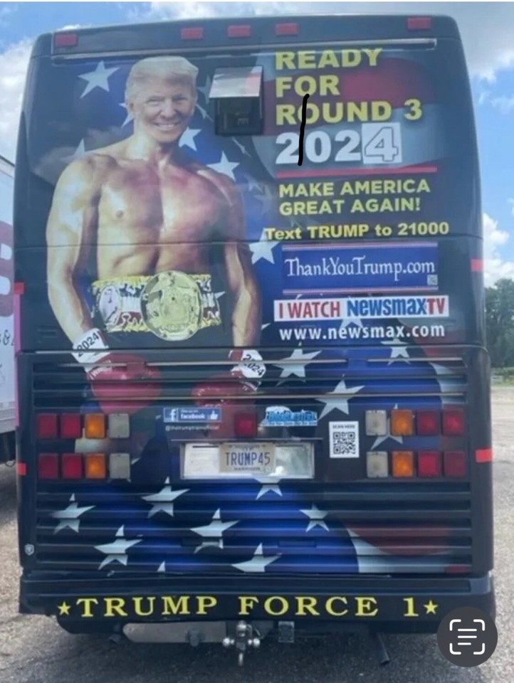 Trump Train!! Prevost H3-45 1998 Featherlite. The original Trump Train ...