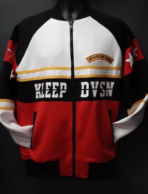 Men's Kleep DVSN Track Jacket - Red/Black | eBay