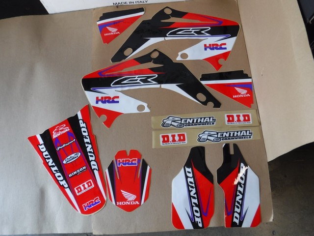 Flu Designs Pro Team Series 2 Pts2 Graphic Kit for Honda Cr125r/cr250r ...