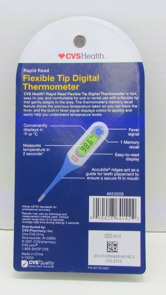 NEW CVS Flexible Tip Digital Thermometer -A3 | eBay