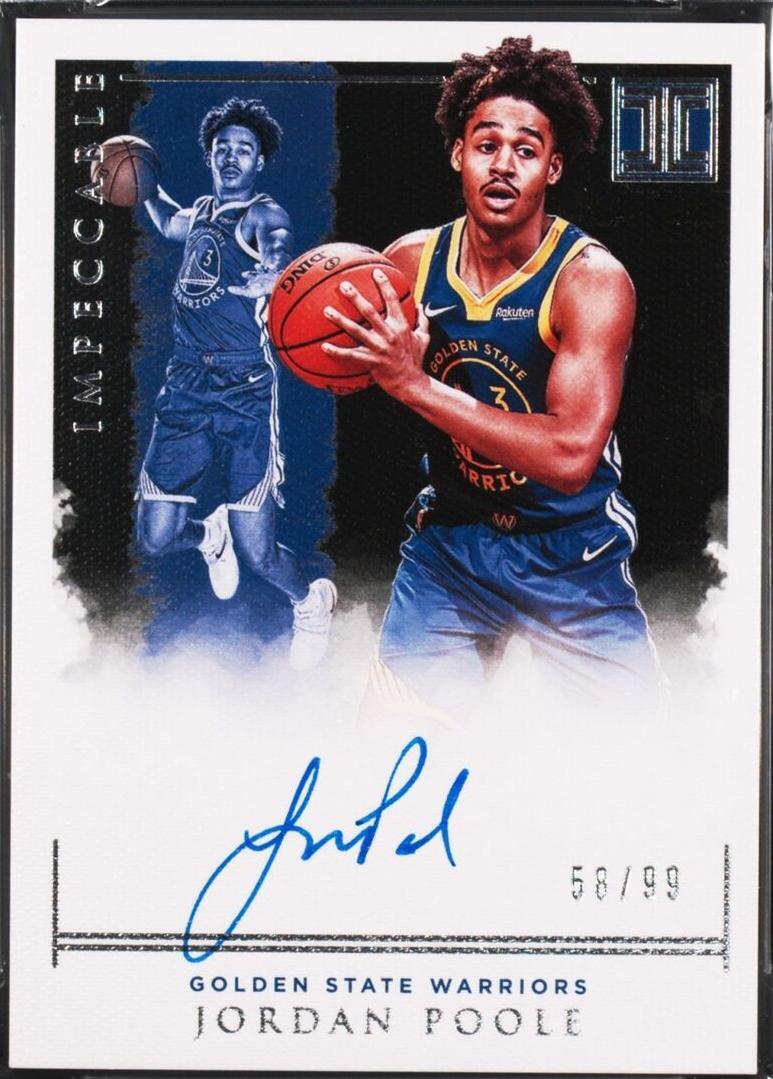 2019-20 Panini Impeccable - Impeccable Rookie Signatures Jordan Poole # ...