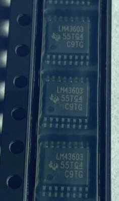 5 pcs Texas Instruments LM43603PWPT HTSSOP16 Synchronous Step-Down ...