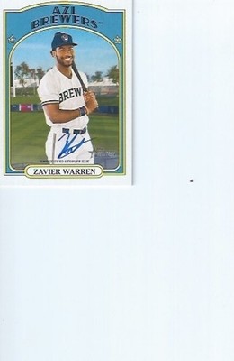 Zavier Warren 2021 Topps Heritage Minors Autograph | eBay