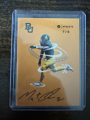 Matt Jones Autograph 7/9. Baylor Bears | eBay