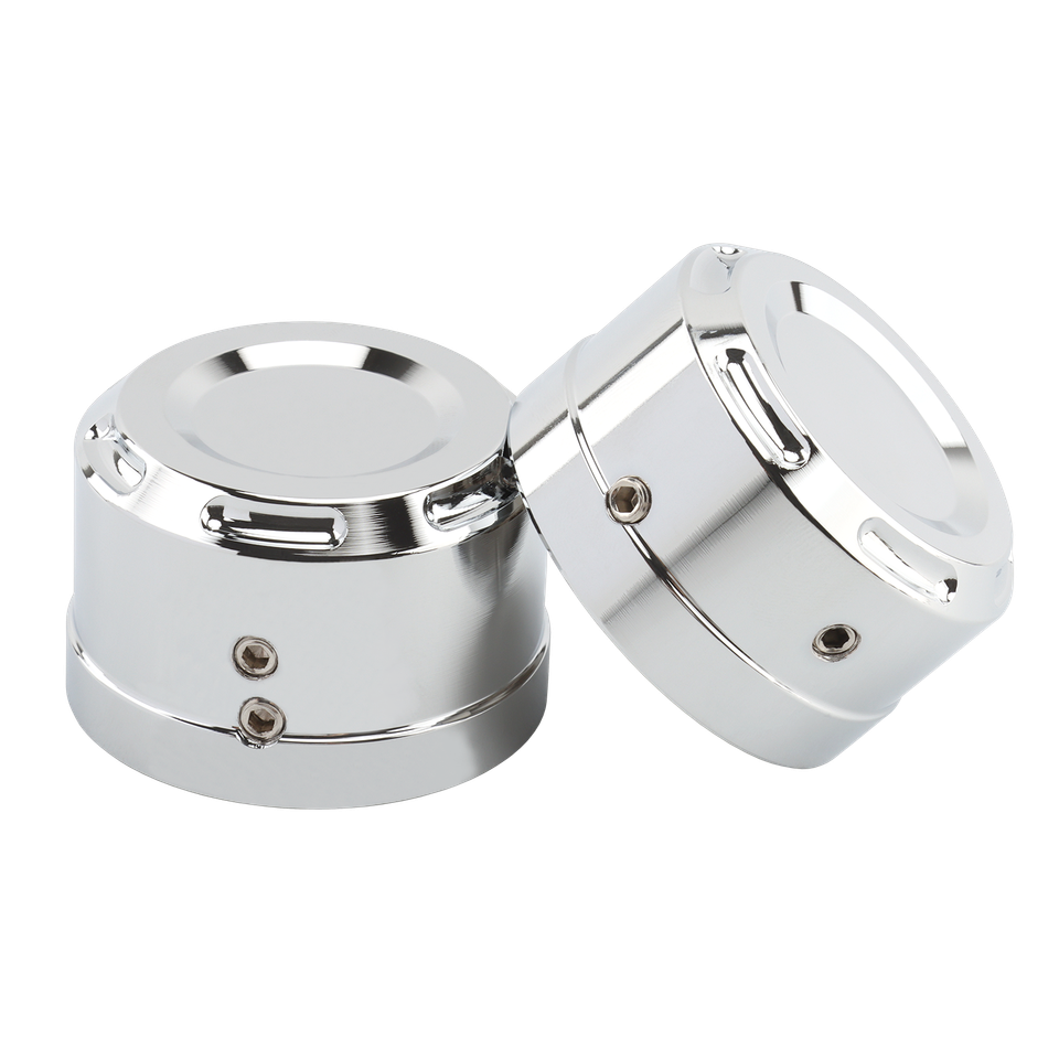 Chrome CNC Axle Cover Bolt Nut Cap For Harley 2018-2024 Softail Fat Boy ...